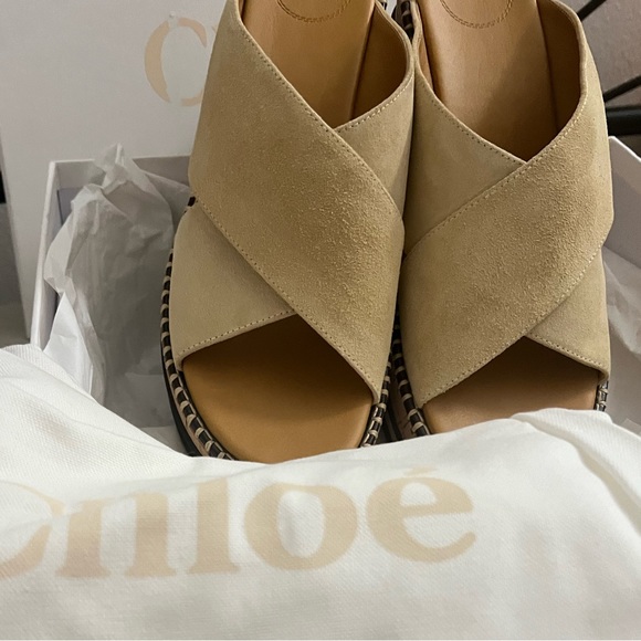 Chloe | Shoes | New Chloe Suede Platform Mule Sandals | Poshmark